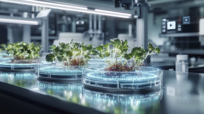 Exploring Advanced Plant Growth Techniques in a Futuristic Laboratory ...