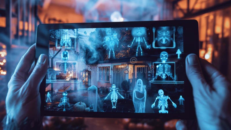 Exploring Advanced Smart Home Security System in a Cozy Indoor Setting ...