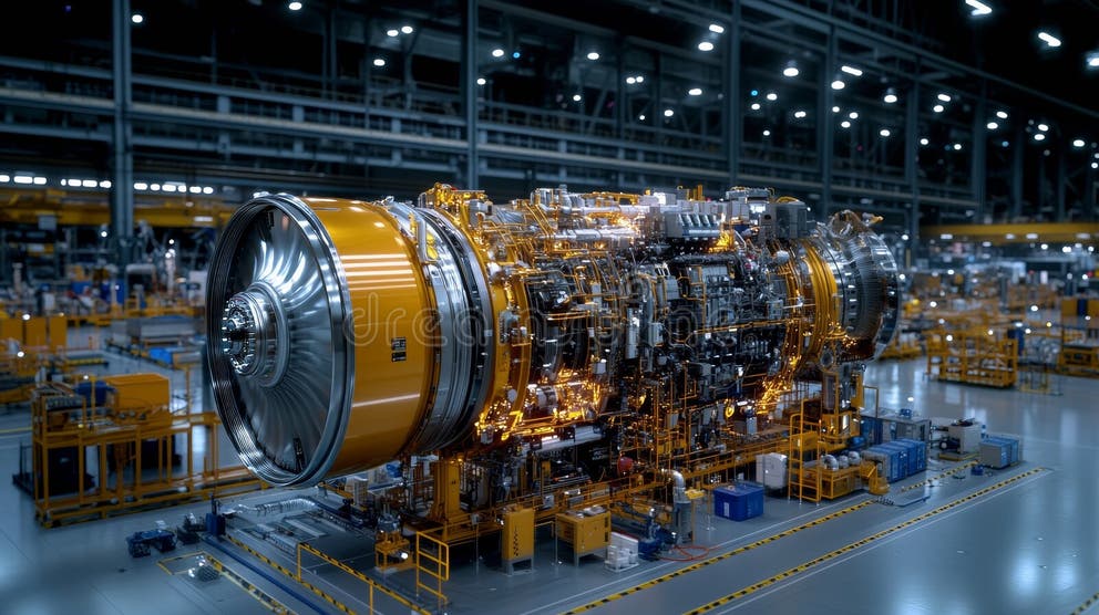 Exploring the Advances in Technology Behind Large Yellow Jet Engine ...