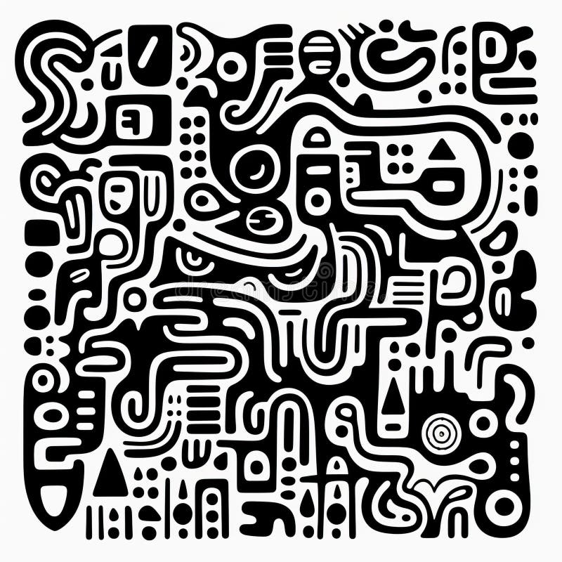 Exploring the Afrofuturism Movement through Abstract Art Stock ...