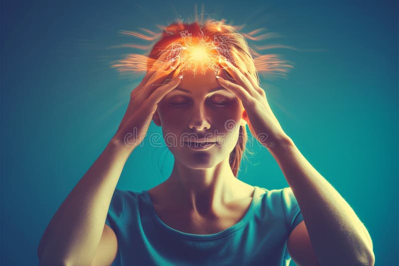 Exploring the Agony of Migraine Headaches Intense Brain Pain and Visual ...