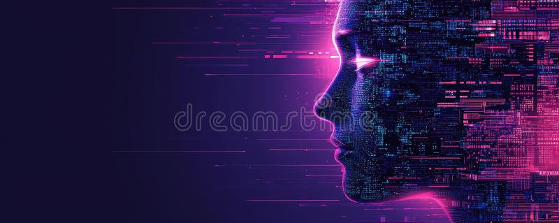 Exploring Ai Integration and Digital Transformation in Futuristic Virtual Art Spaces Stock Image ...