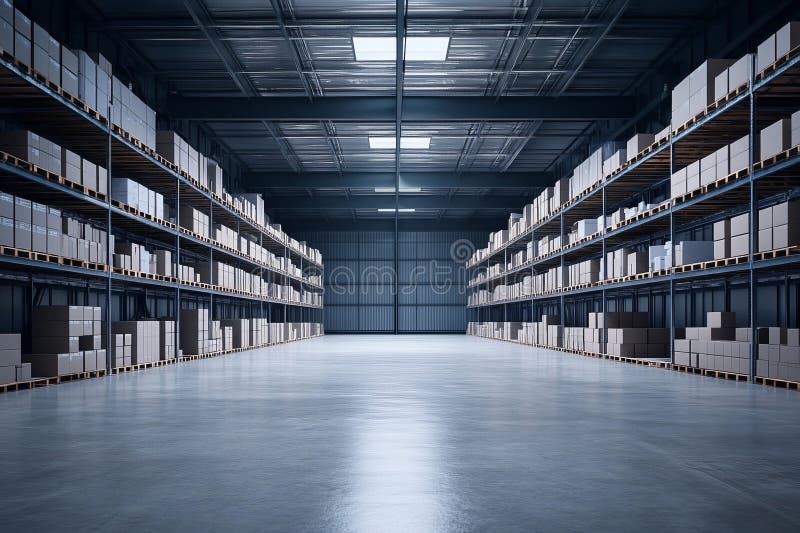 Exploring Ai S Potential in Retail Storage a Bright, Spacious Warehouse ...