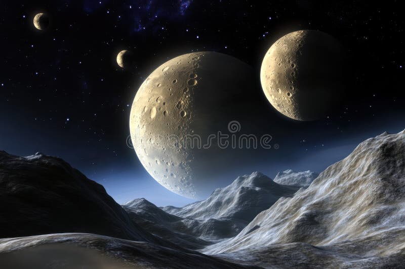 Exploring an Alien Landscape with Multiple Moons and Mountainous ...