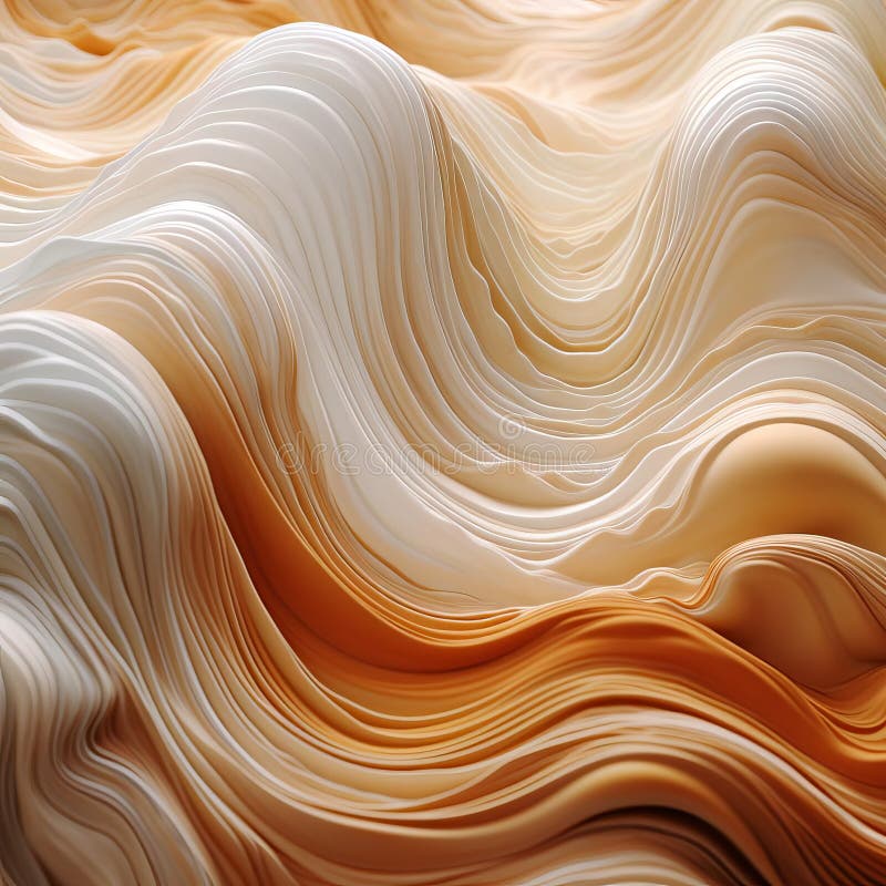 Exploring Alternating Stripes of Cream in Abstract Art Patterns Stock ...