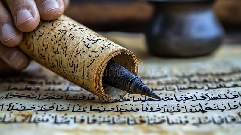 Islamic Text Box Frame with Gold Line Border Vector Illustration Stock ...