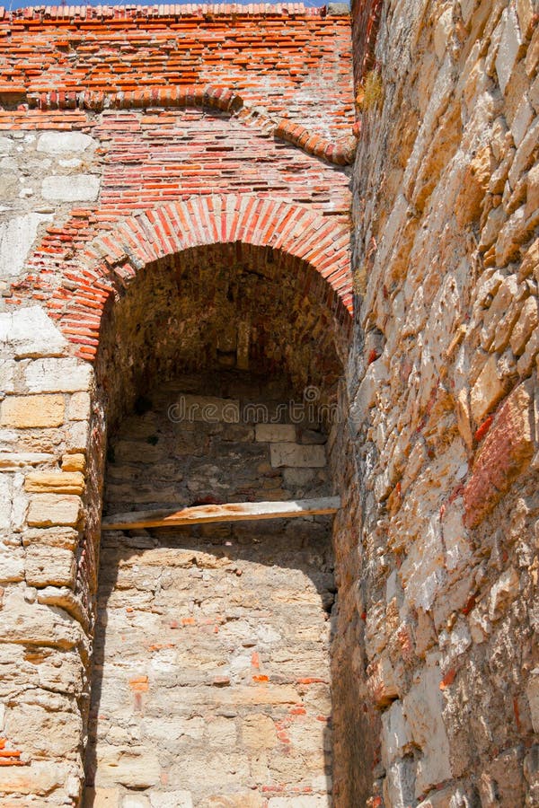 Exploring Ancient Brick and Stone Architecture in a Historic Structure ...