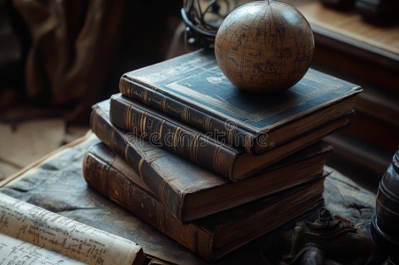 Exploring Ancient History through Artifacts Stock Illustration ...