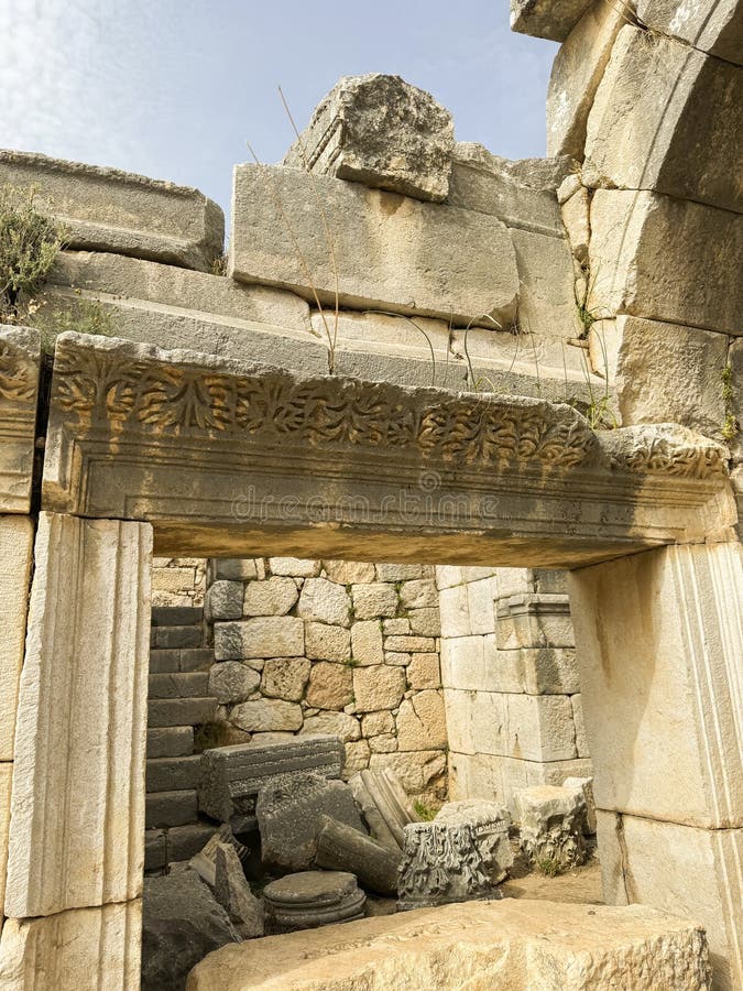 Exploring Ancient Ruins of Stone Structures at a Historical Site Under ...