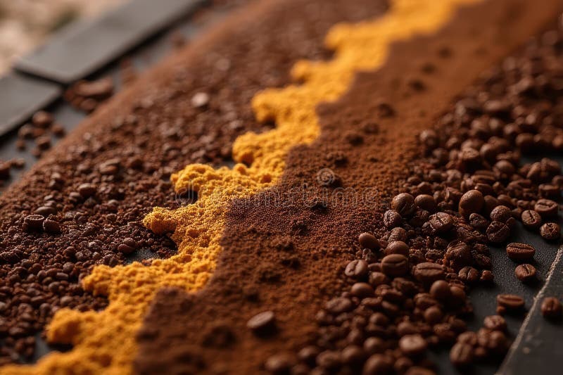 Coffee Alchemy in Visual Form Stock Illustration - Illustration of ...