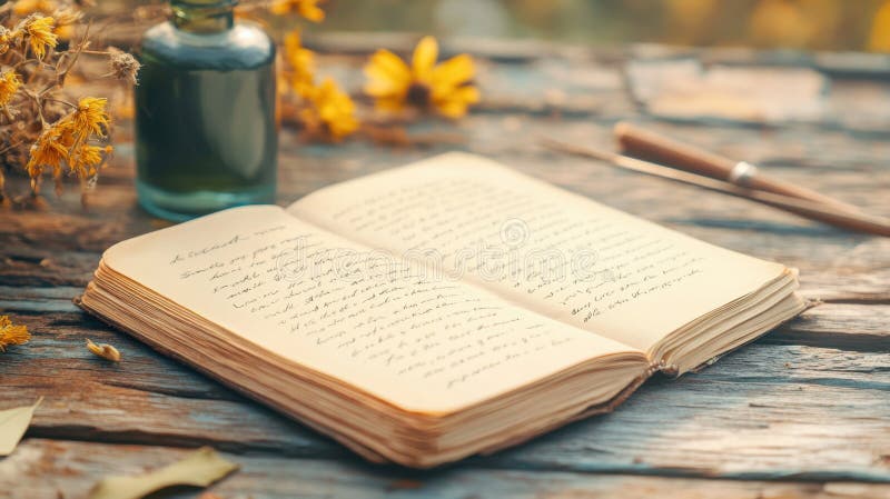 Exploring the Art of Poetry through Handwritten Verses in a Serene ...
