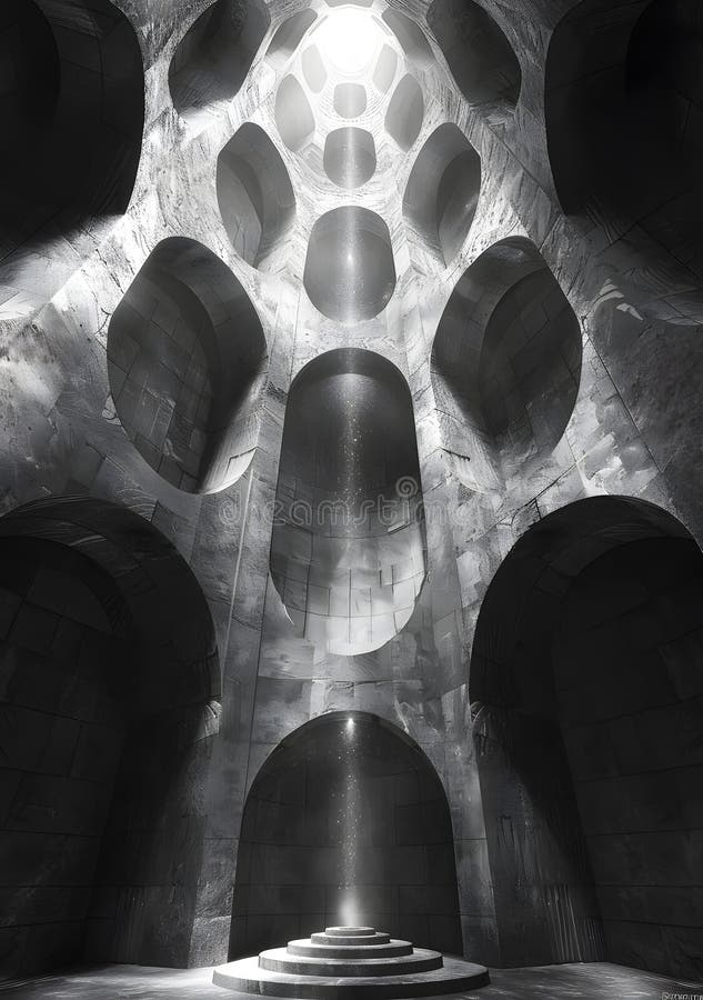 Exploring the Artistry of Light in Gothic Architecture Stock Image ...