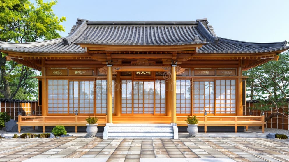 Exploring Asymmetrical Design 3d Model of a Unique Japanese Temple with ...