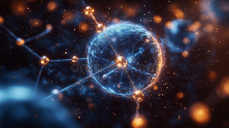 Exploring Atomic and Molecular Structures in Quantum Physics Stock ...