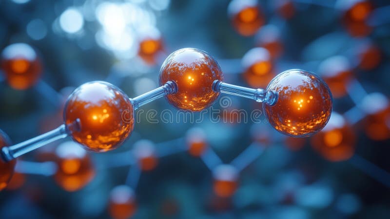 Exploring Atomic Structures in Molecular Chemistry Concepts Stock Photo ...
