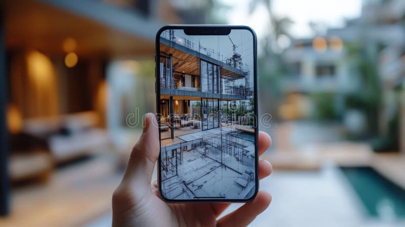 Exploring Augmented Reality App Virtual Home Design Modern Outdoor ...