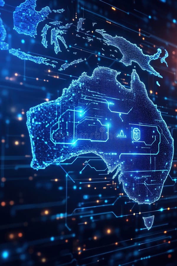 Exploring Australia through a High-tech Digital Map Showcasing ...