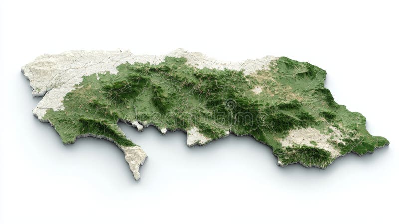 Exploring the Balkans, a Captivating 3d Map Rendered in Vibrant Purple ...