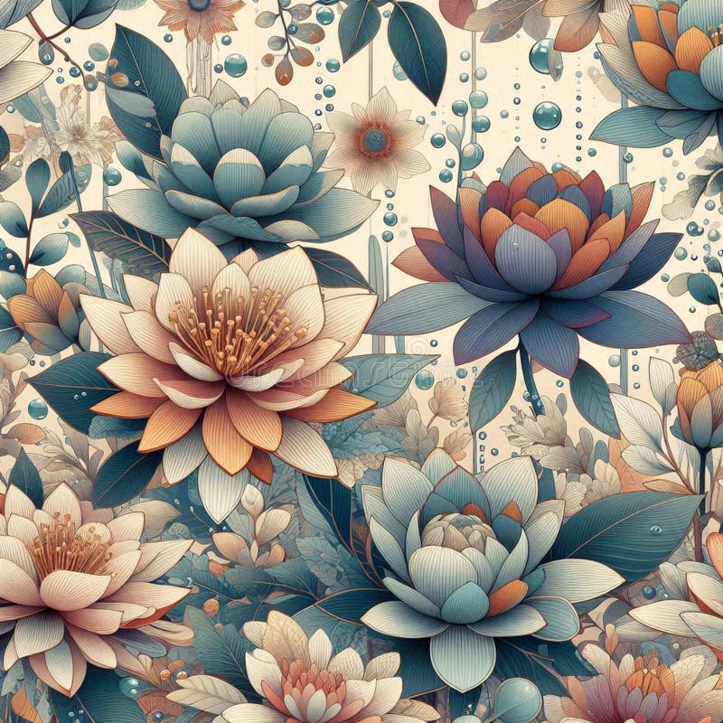 Exploring the Beauty and Diversity of Floral Patterns in Design Stock ...