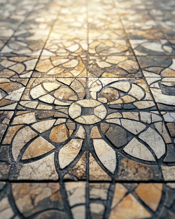 Exploring the Beauty of Floral Patterns on Elegant Tile Flooring that ...