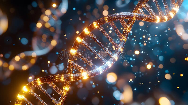 Exploring the Beauty of a Molecular Structure Illuminated in a Digital ...