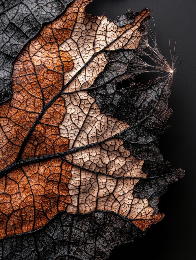 Exploring the Beauty of Nature: a Leaf Sparkling with Static ...