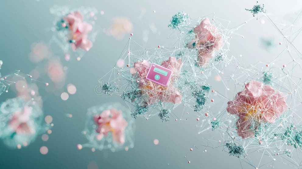 Exploring the Beauty of a Pink Flower with a Pink Block in E-commerce ...