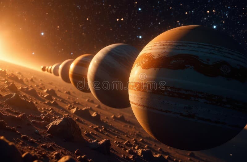 Exploring the Beauty of Planets in Our Solar System Against a Cosmic ...