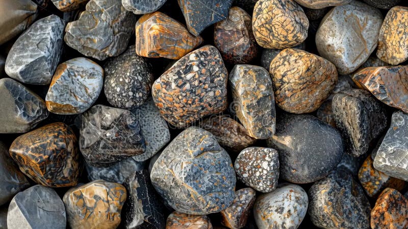 Exploring the Beauty of Smooth and Textured River Stones in Natural ...