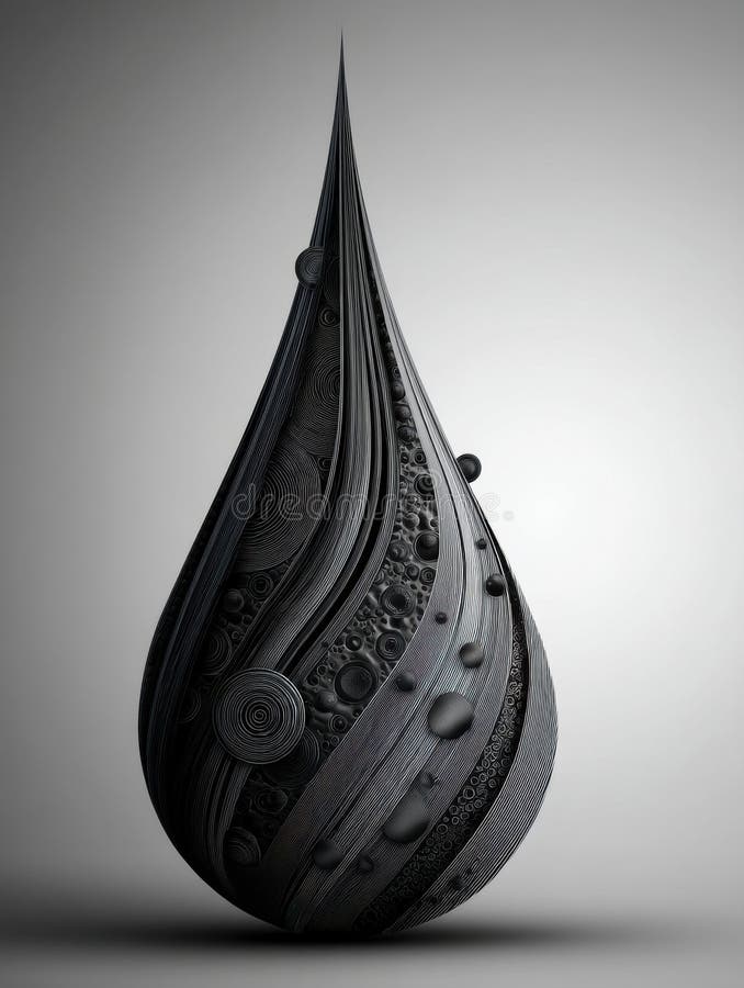 Exploring the Beauty of a Textured Oil Droplet Shape with Layered ...