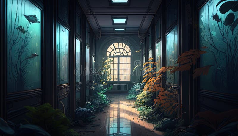 Exploring the Biology Lab, a Student Examines Specimens Stock ...