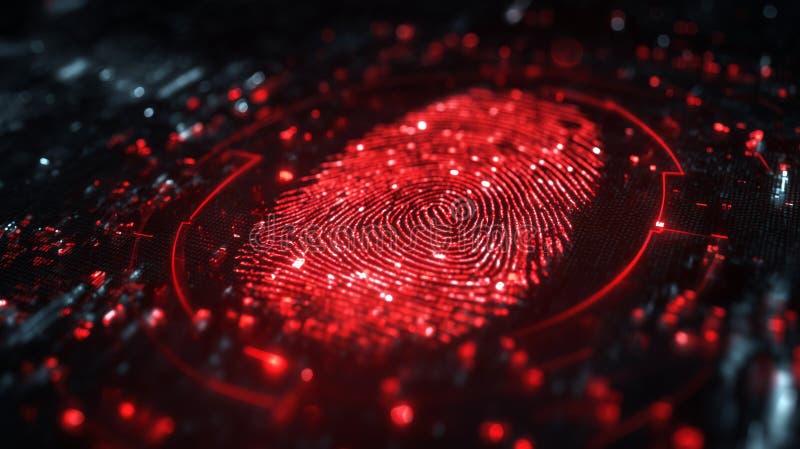 Exploring Biometric Technology with Focus on Fingerprint and Eye Recognition Systems Stock Image ...