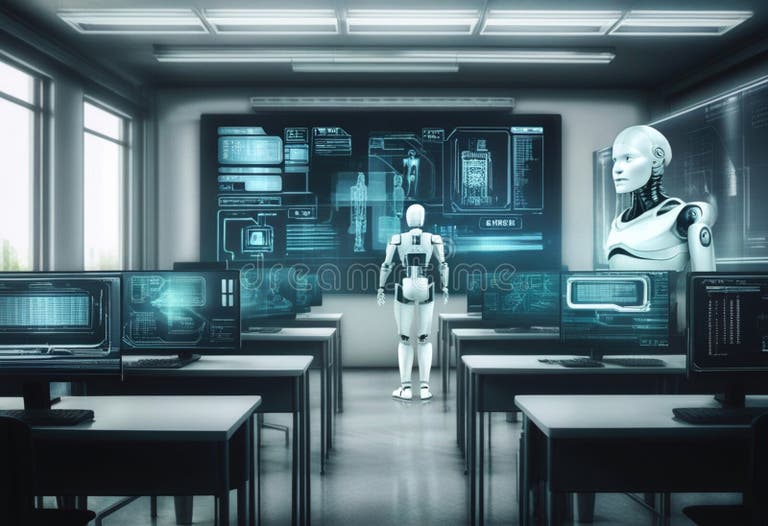 Exploring the Boundaries of Futuristic Intelligence Stock Photo - Image of graphics, virtual ...