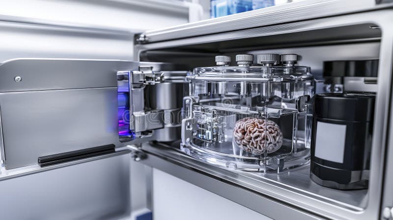Exploring Brain Preservation Technology in a Futuristic Lab Innovative ...