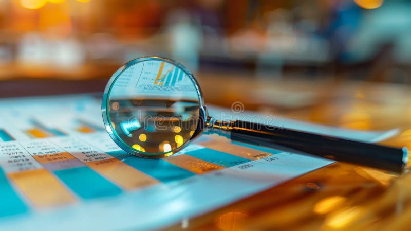 Exploring Business Components through a Magnifying Glass. Stock ...