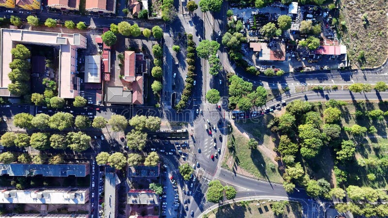 Exploring the Bustling Intersection of City Streets in Vibrant Italy ...