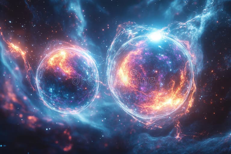 Exploring Celestial Bodies Outer Space Digital Art Cosmic Environment Panoramic View Stellar ...