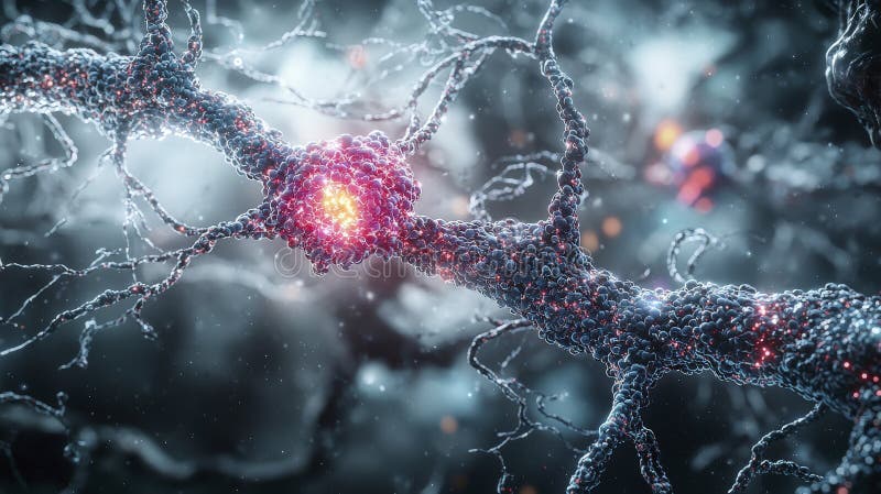 Exploring Cellular Networks in Detail Science Lab Closeup Image Digital ...