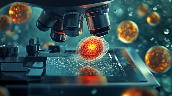 Exploring Cellular Structures with Advanced Microscopy Techniques in a Modern Laboratory Setting ...