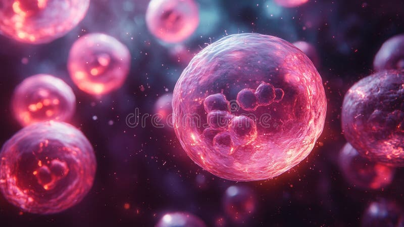 Exploring Cellular Structures Under Microscope in Biology Research ...