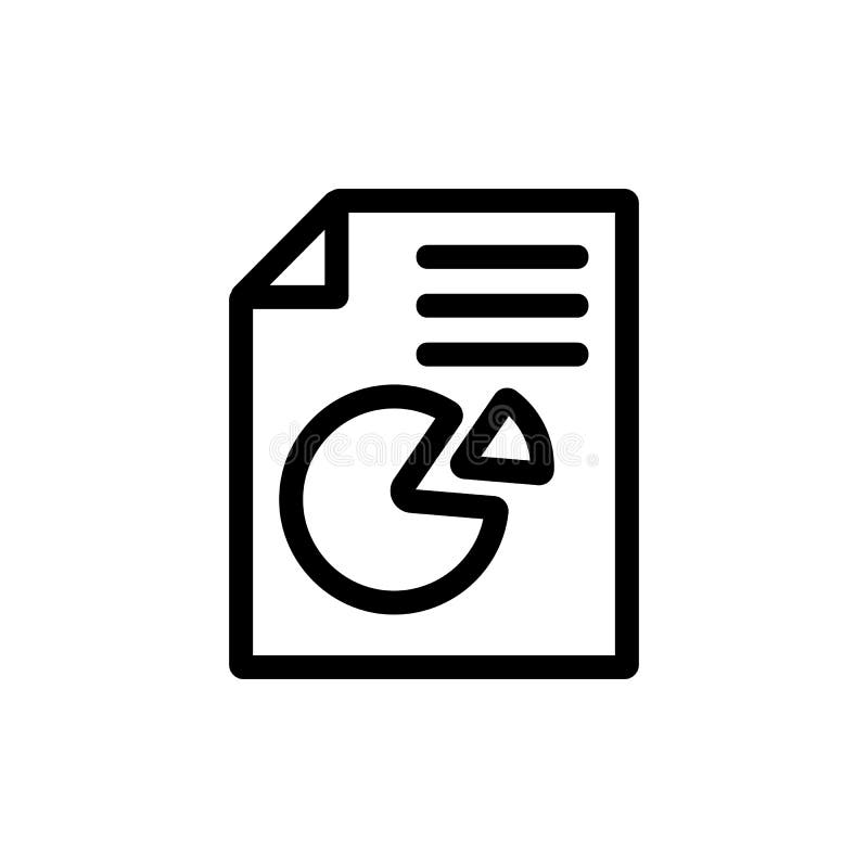 Exploring the Chart Icon Vector. Isolated Contour Symbol Illustration ...