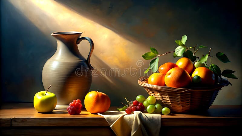 Exploring Chiaroscuro in a Still Life Composition Generative AI ...