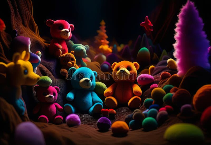 Exploring the Cimmerian Plush Virtual Realm Stock Illustration ...