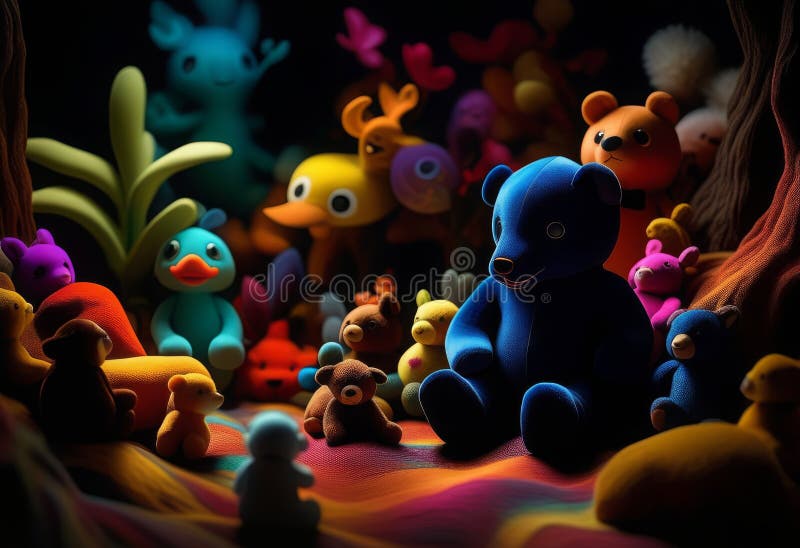 Exploring the Cimmerian Plush Virtual Realm Stock Illustration ...