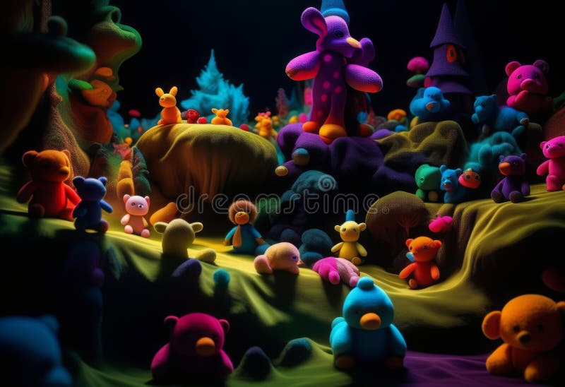 Exploring the Cimmerian Plush Virtual Realm Stock Illustration ...