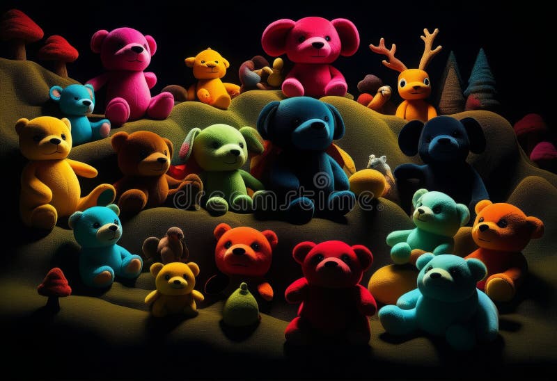 Exploring the Cimmerian Plush Virtual Realm Stock Illustration ...