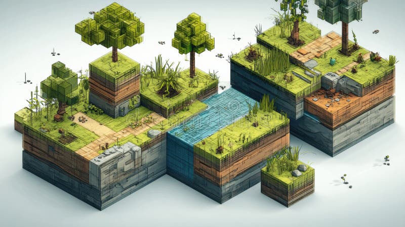 Exploring a Cleanly Designed Minimal Pixel Art World in Three ...