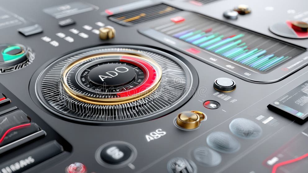 Exploring the Close-Up of a Black and Red Control Panel in the Age of ...