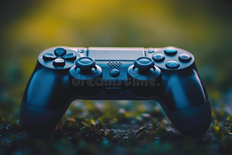 Exploring the Close-up View of a Modern Game Controller Resting on Soft ...