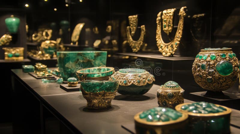 Exploring a Collection of Exquisite Jade and Gold Artifacts in a Museum ...